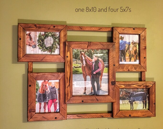 Picture Frame Collage Photo Collage Frame rustic - Etsy