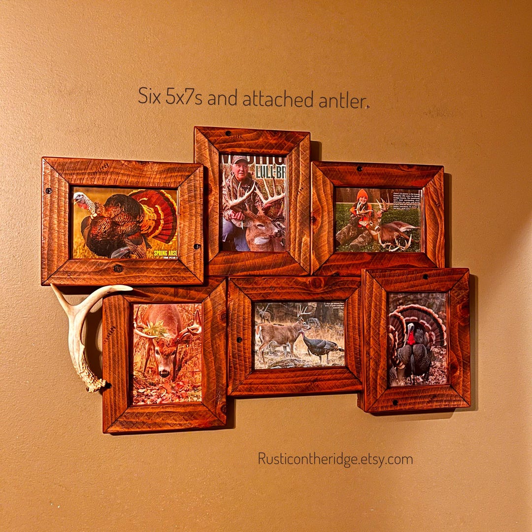 Multi Photo Collage, Photo Collage Frame,rustic Decor,western Decor ...