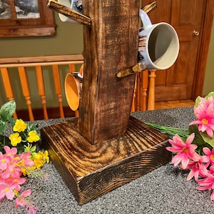 Mug Tree, Mug Stand, Cup Holder, Cup Stand, Cup Tree, Western Decor ...