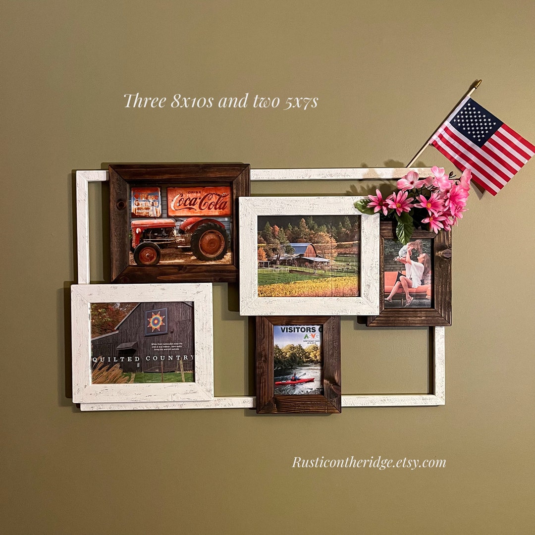 Rustic Frame, Wall Decor, Frame Collage, Modern Farmhouse Decor, Rustic ...