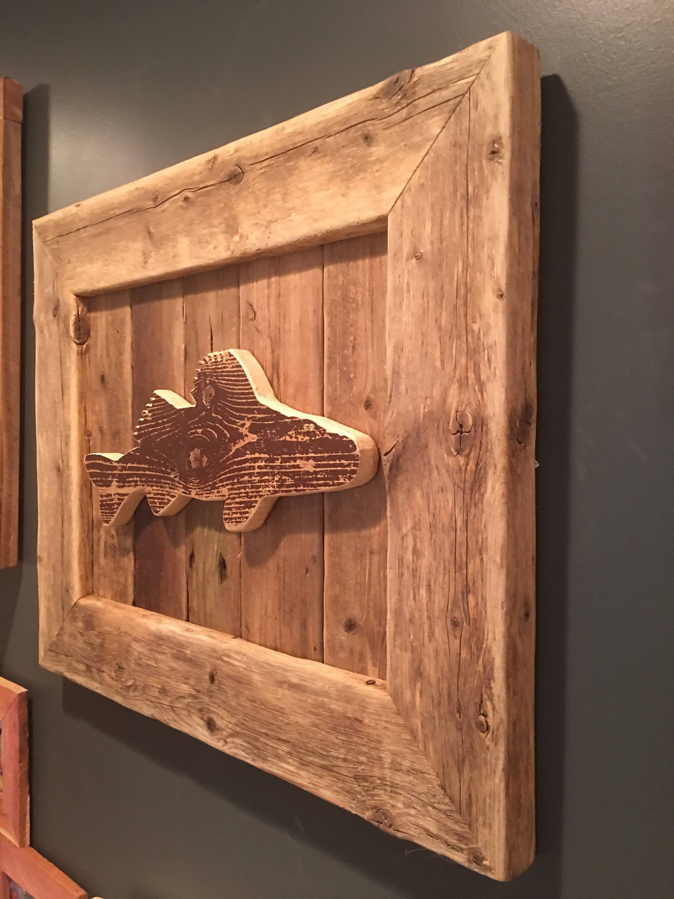 Fishing Decor Rustic Wood Decor Lakehouse Decor Lodge | Etsy