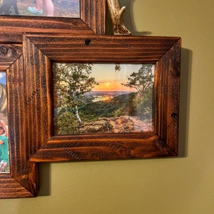 Rustic Cedar 4-photo Collage Frame, Antler Decor - Etsy