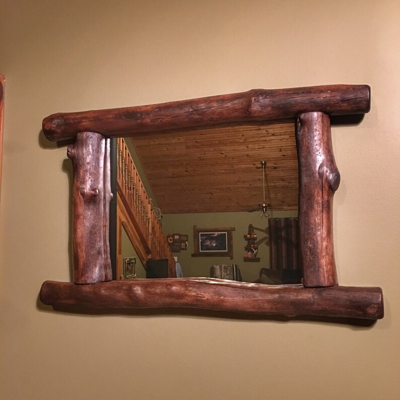Rustic Driftwood Mirror Western Decor Rustic Decordriftwood - Etsy