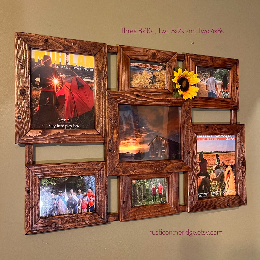 Photo Collage Frame, Modern Farmhouse Decor, 8x10 Frame, 5x7 Frame ...