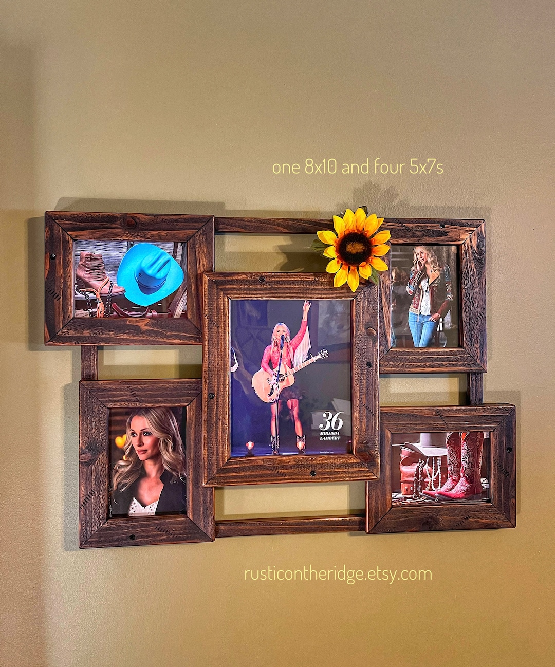 Wall Decor, Frame Collage, Picture Frame Collage,rustic Decor,western ...