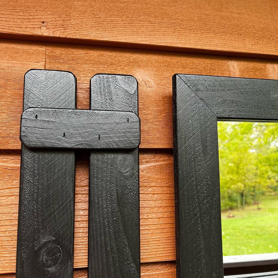 Mirror, Rustic Mirror,, Black Mirror, Shutter Mirror, Window Mirror ...