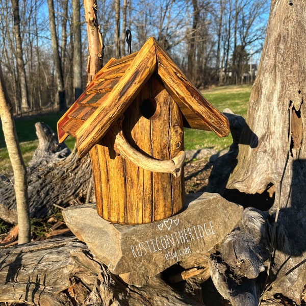 Rustic Birdhouse - Etsy