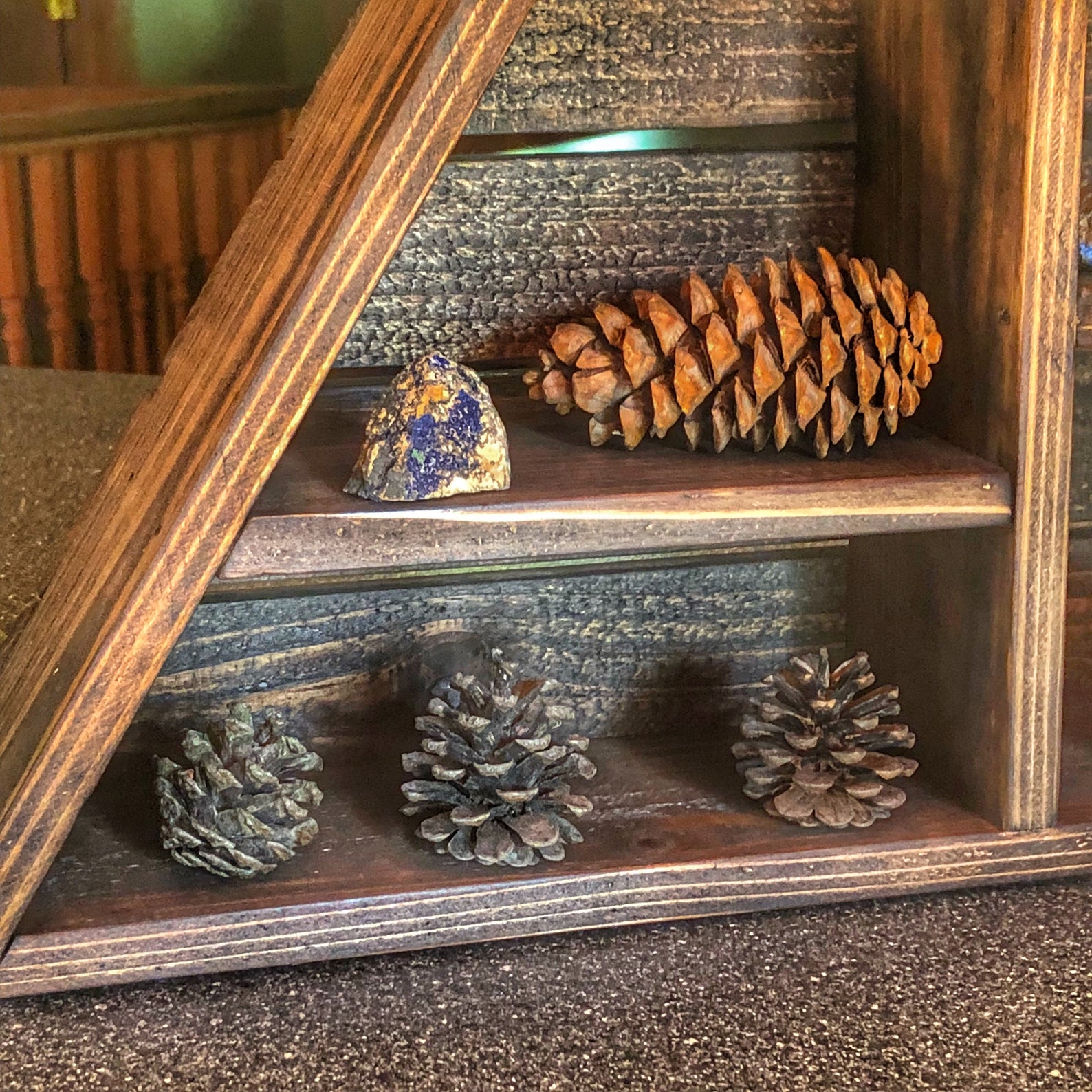 Crystal Display Shelf Crystal Shelf Crystal Stand Triangle - Etsy