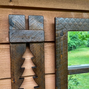 Shutter Mirror, Rustic Shutter Mirror, Rustic Mirror, Western Decor ...