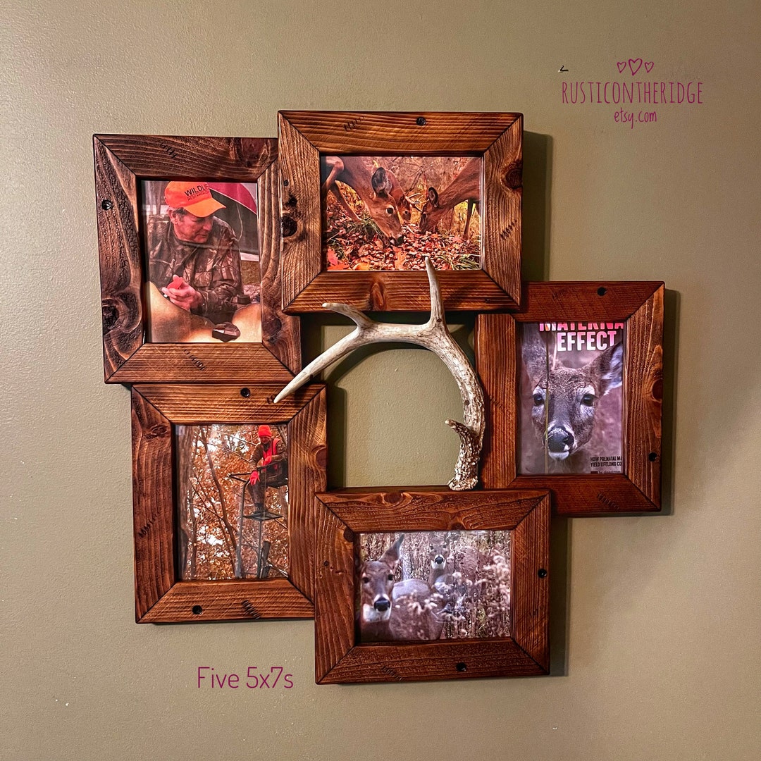 Photo Frame Collage, 5x7 Photo Frame, Rustic Decor,western Decor ...