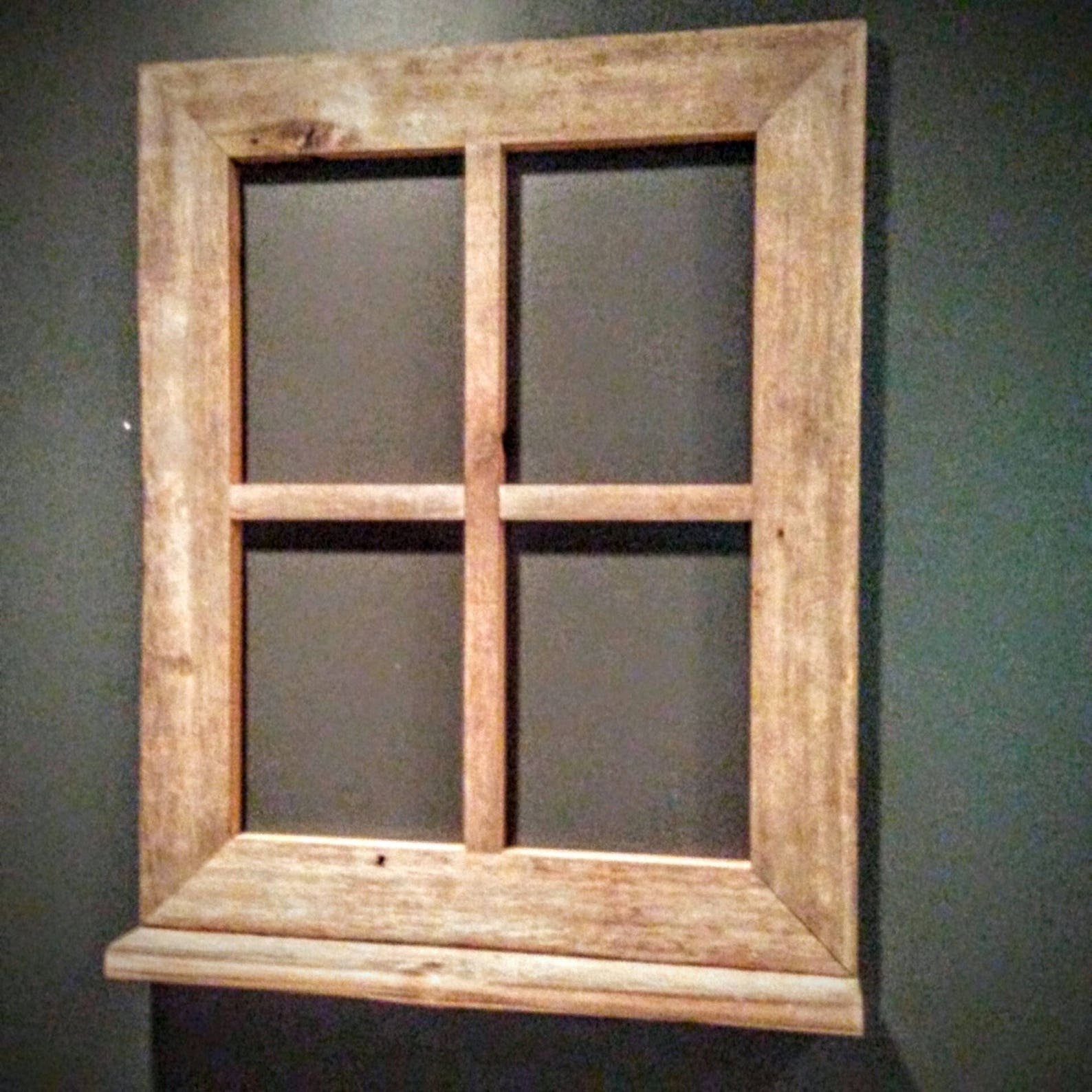 Rustic Wood Faux Window Cabin Lodge Decorfarmhouse Decorwood | Etsy