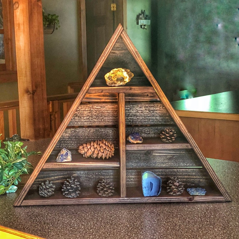 Crystal Display Shelf Crystal Shelf Crystal Stand Triangle - Etsy