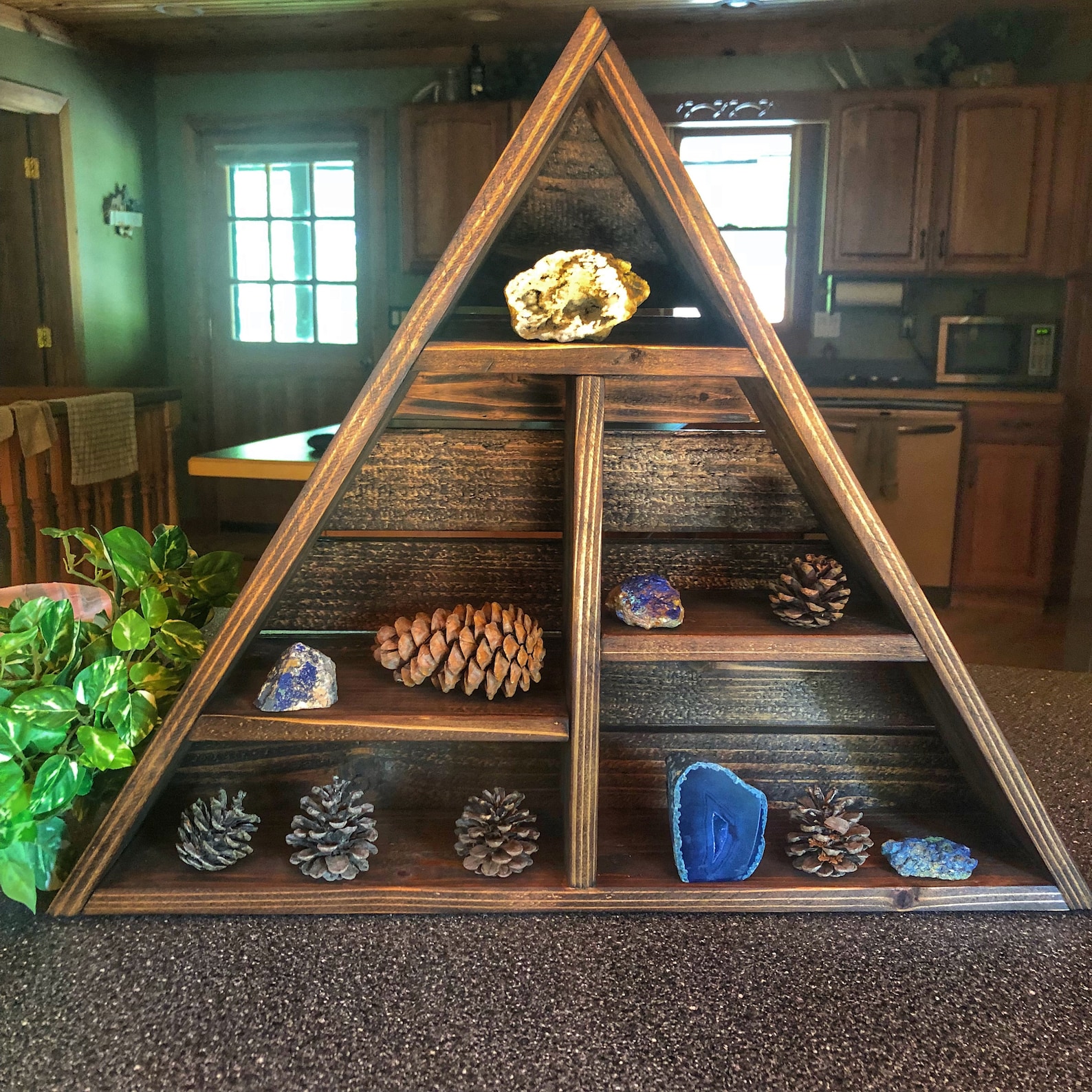 Crystal Display Shelf Crystal Shelf Crystal Stand Triangle | Etsy