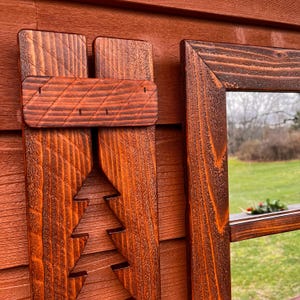 Cabin Mirror, Rustic Shutter Mirror, Rustic Mirror, Western Decor,lodge ...
