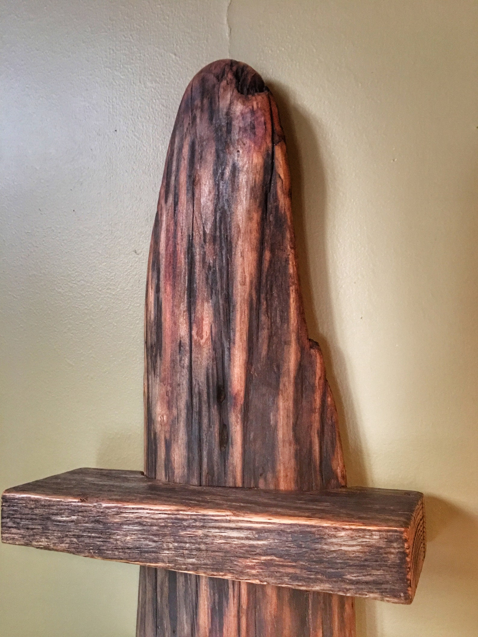 Antler Artdriftwood Shelf Crystallake House Decorcabin | Etsy