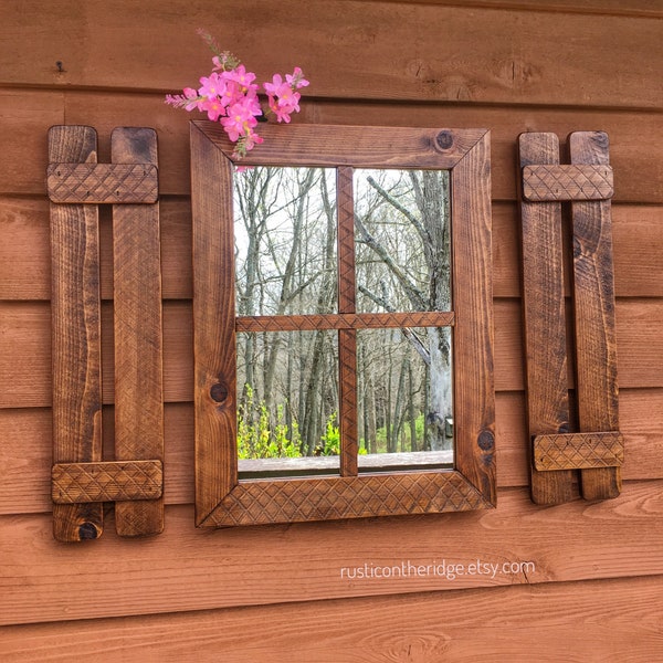 Faux Wood Shutters - Etsy