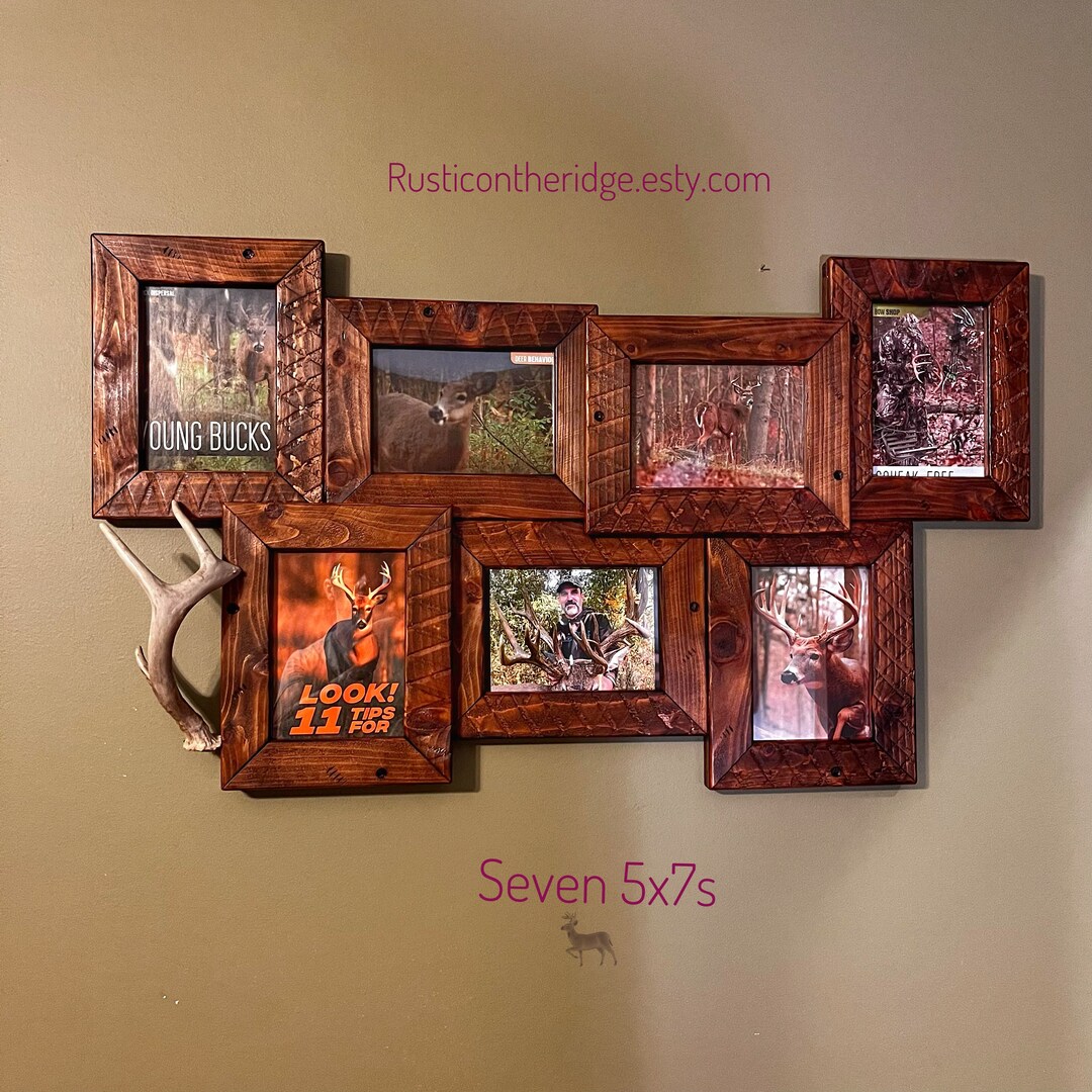 Multi Photo Collage, Photo Collage Frame,rustic Decor,western Decor ...