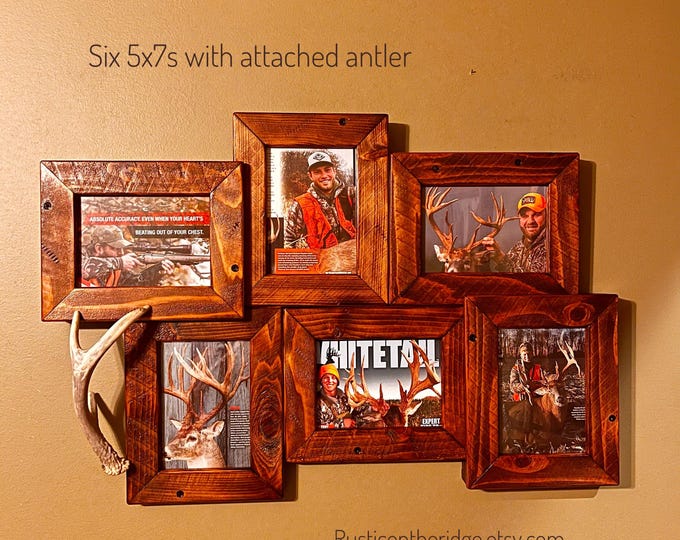 Multi Photo Collage, Photo Collage Frame,rustic Decor,western Decor ...