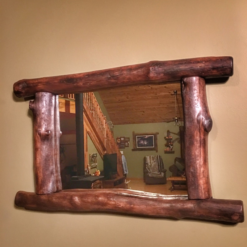 Rustic Driftwood Mirror Western Decor Rustic Decordriftwood - Etsy