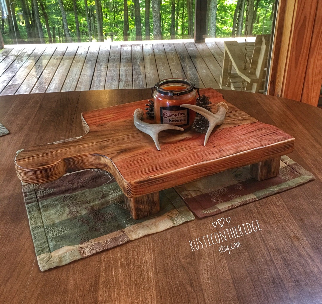 Riser, Wooden Pedestal, Table Riser, Rustic Wood Decor,lakehouse Decor ...