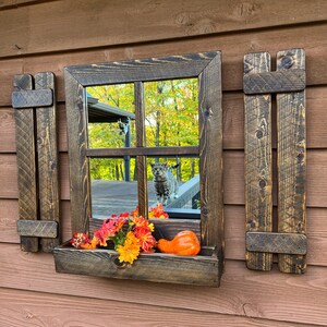Rustic Shutter Mirror, Wall Decor, Rustic Mirror, Western Decor, Modern ...