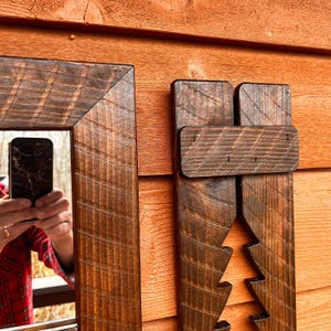 Cabin Mirror, Rustic Shutter Mirror, Rustic Mirror, Western Decor,lodge ...