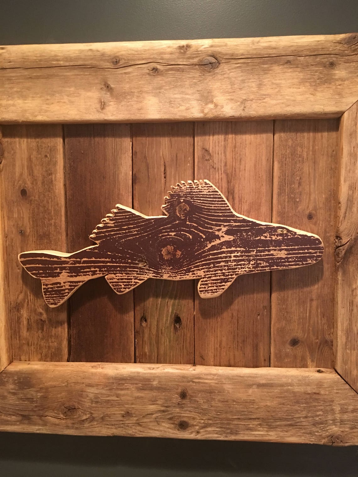 Fishing Decor Rustic Wood Decor Lakehouse Decor Lodge | Etsy