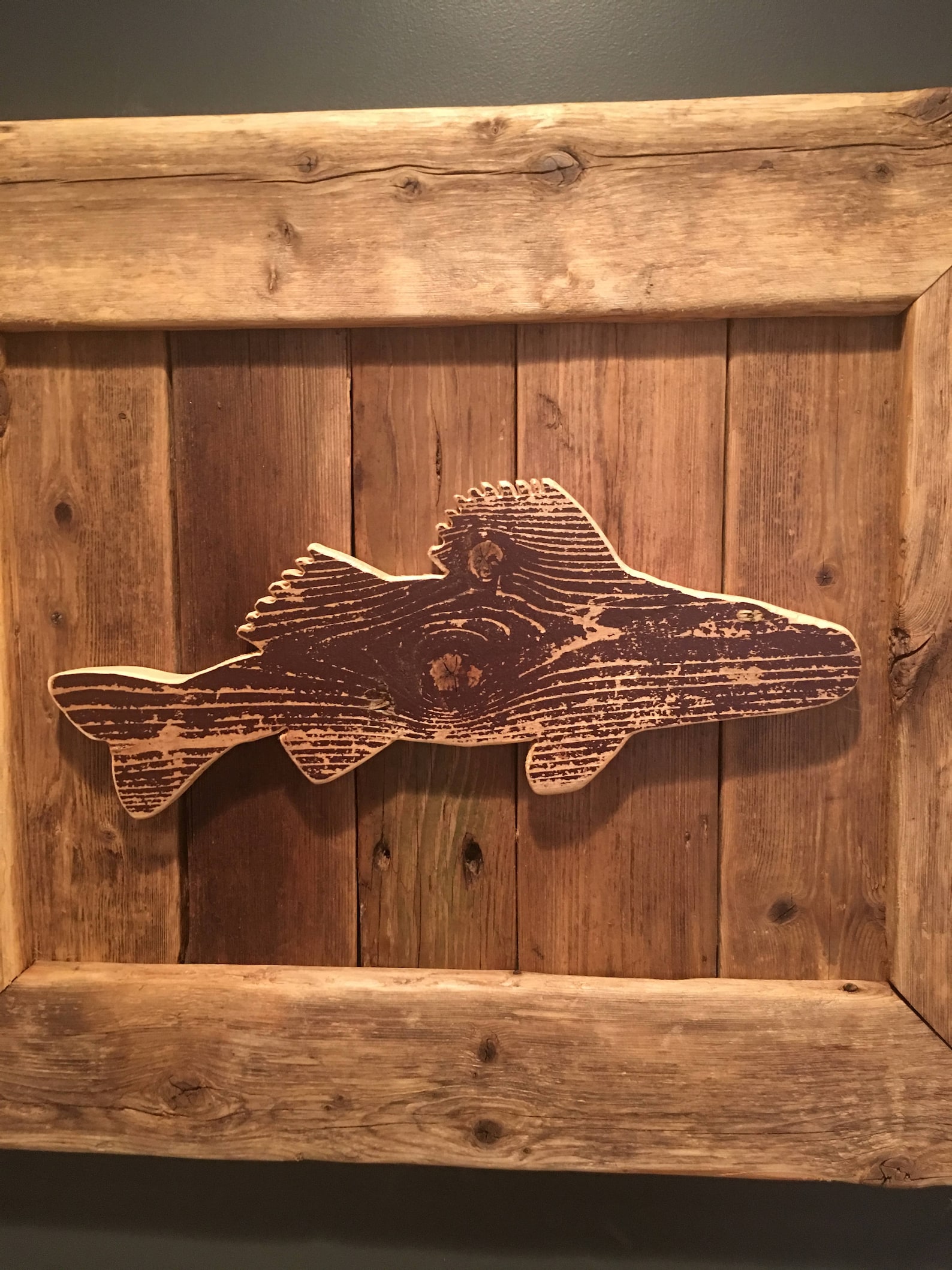 Fishing Decor Rustic Wood Decor Lakehouse Decor Lodge | Etsy