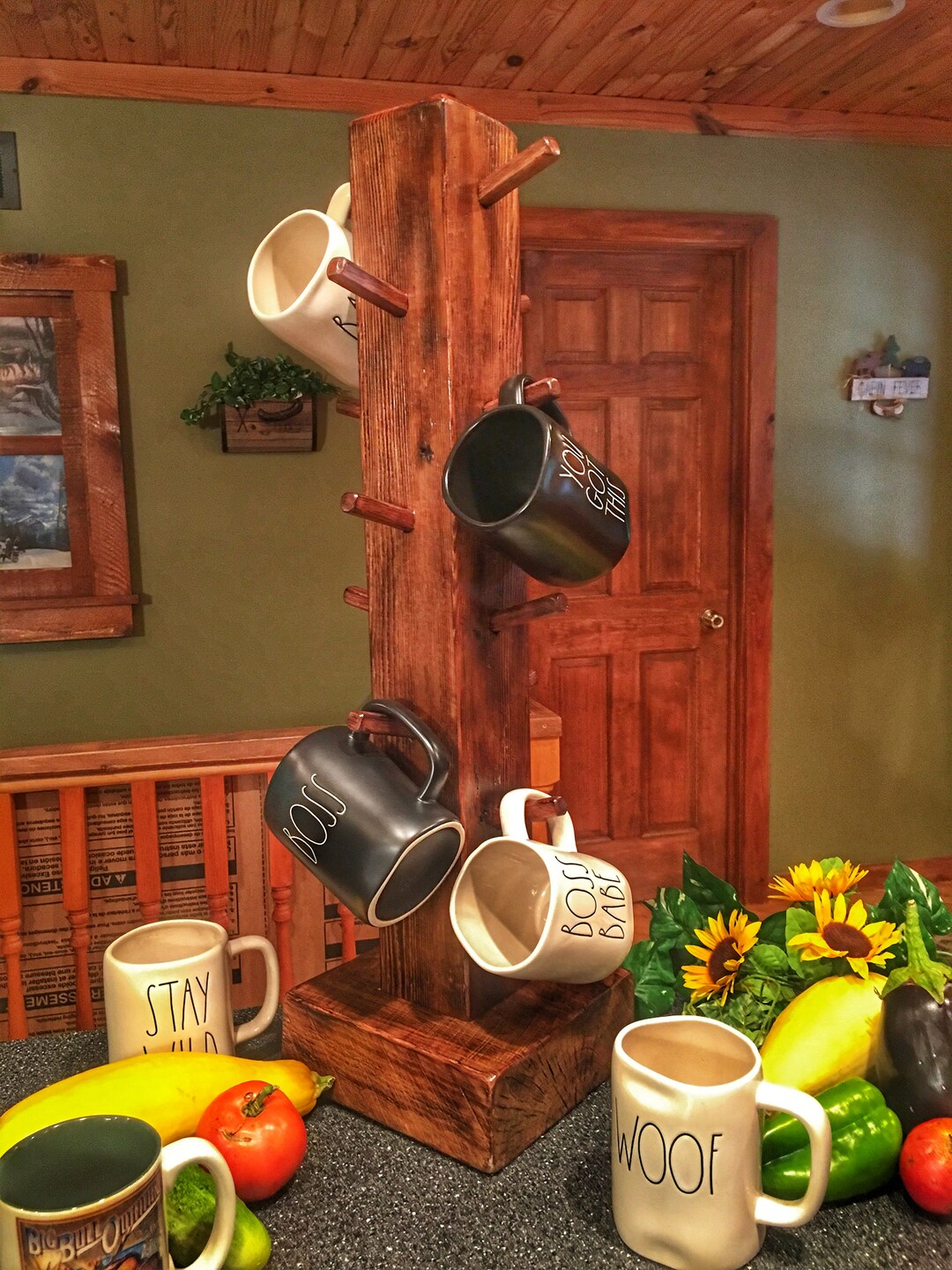 Coffee Mug Stand, Mug Tree, Mug Stand, Cup Holder, Cup Stand, Cup Tree ...