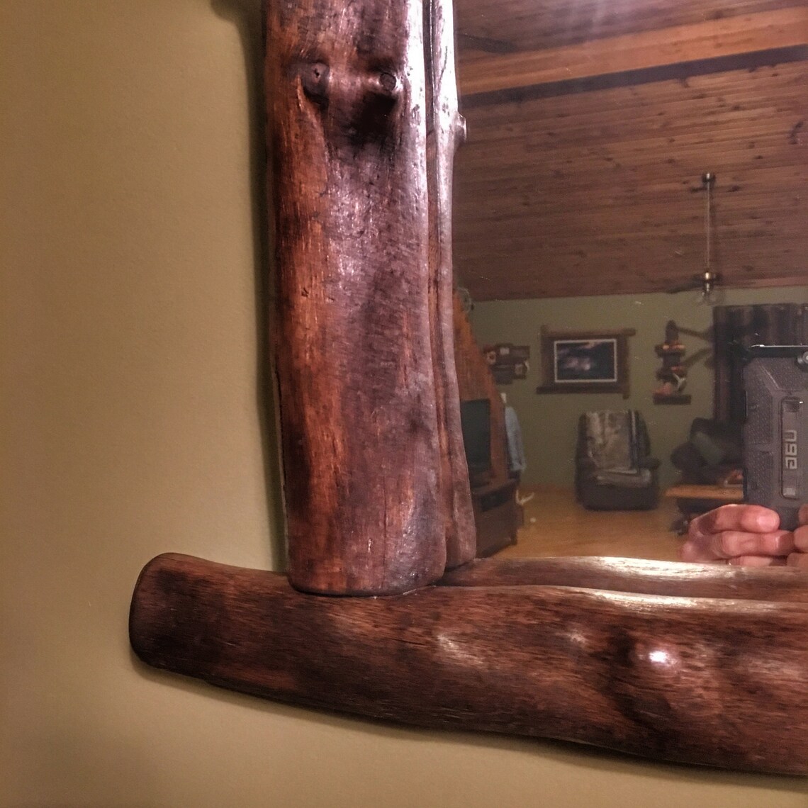 Rustic Driftwood Mirror Western Decor Rustic Decordriftwood - Etsy