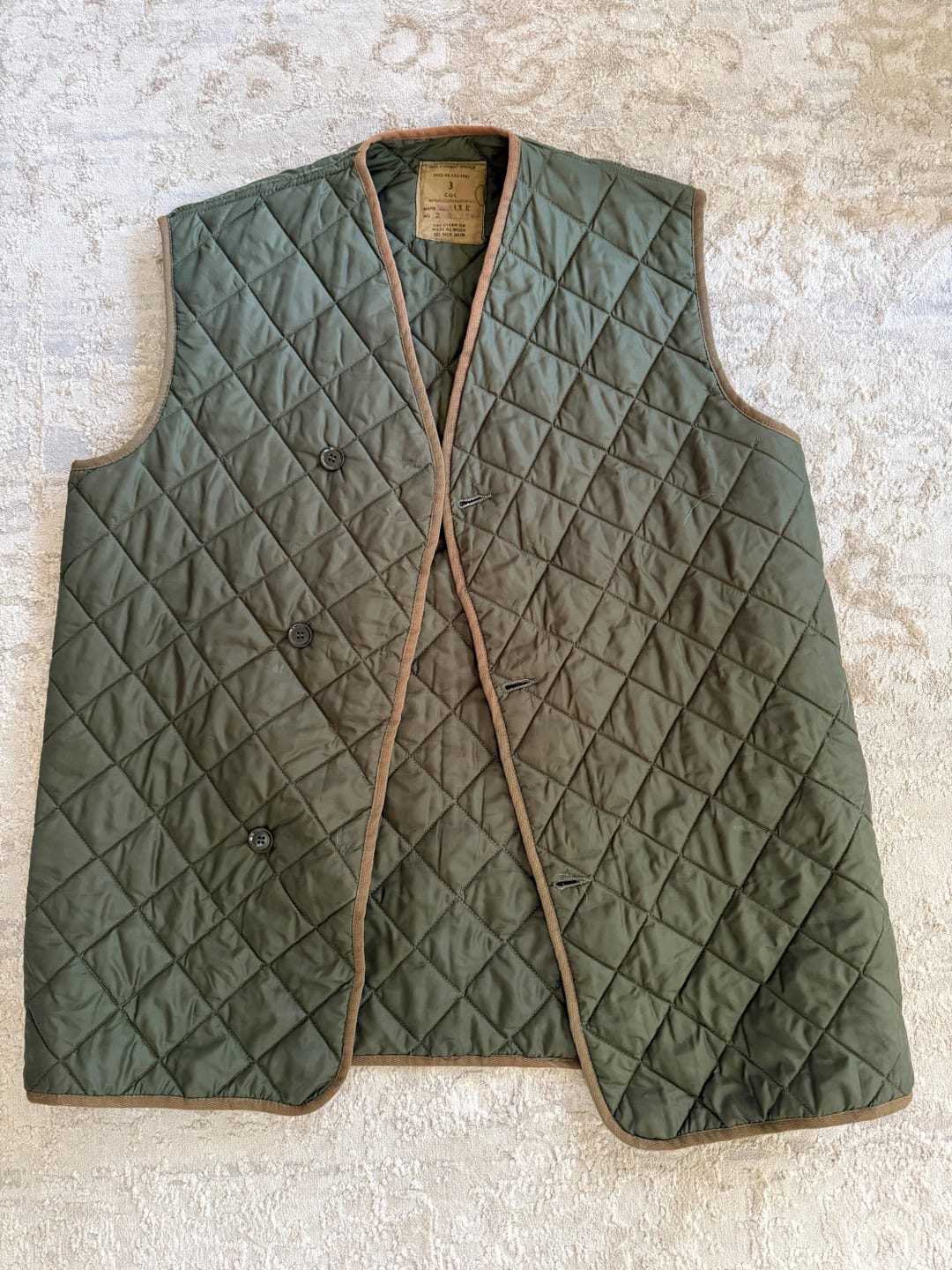 Surplus British Army Liner Combat Smock, Thermo Quilted Vest - Etsy