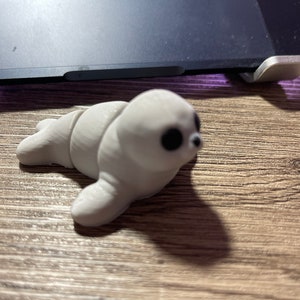 3 D Printed Mini Sized Seal Flexi Articulated Fidget Figure 2.75 Inch ...