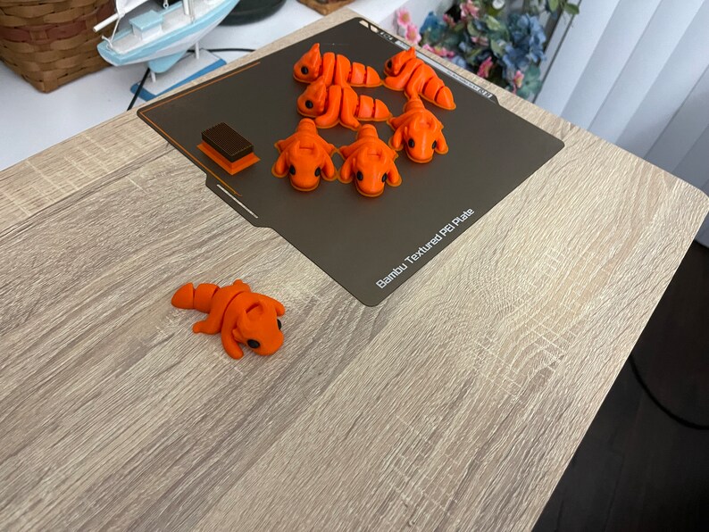 3D Printed Zou Dragon Articulated Fidget Figure USA Made, PLA, Animal ...