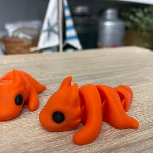 3D Printed Zou Dragon Articulated Fidget Figure USA Made, PLA, Animal ...