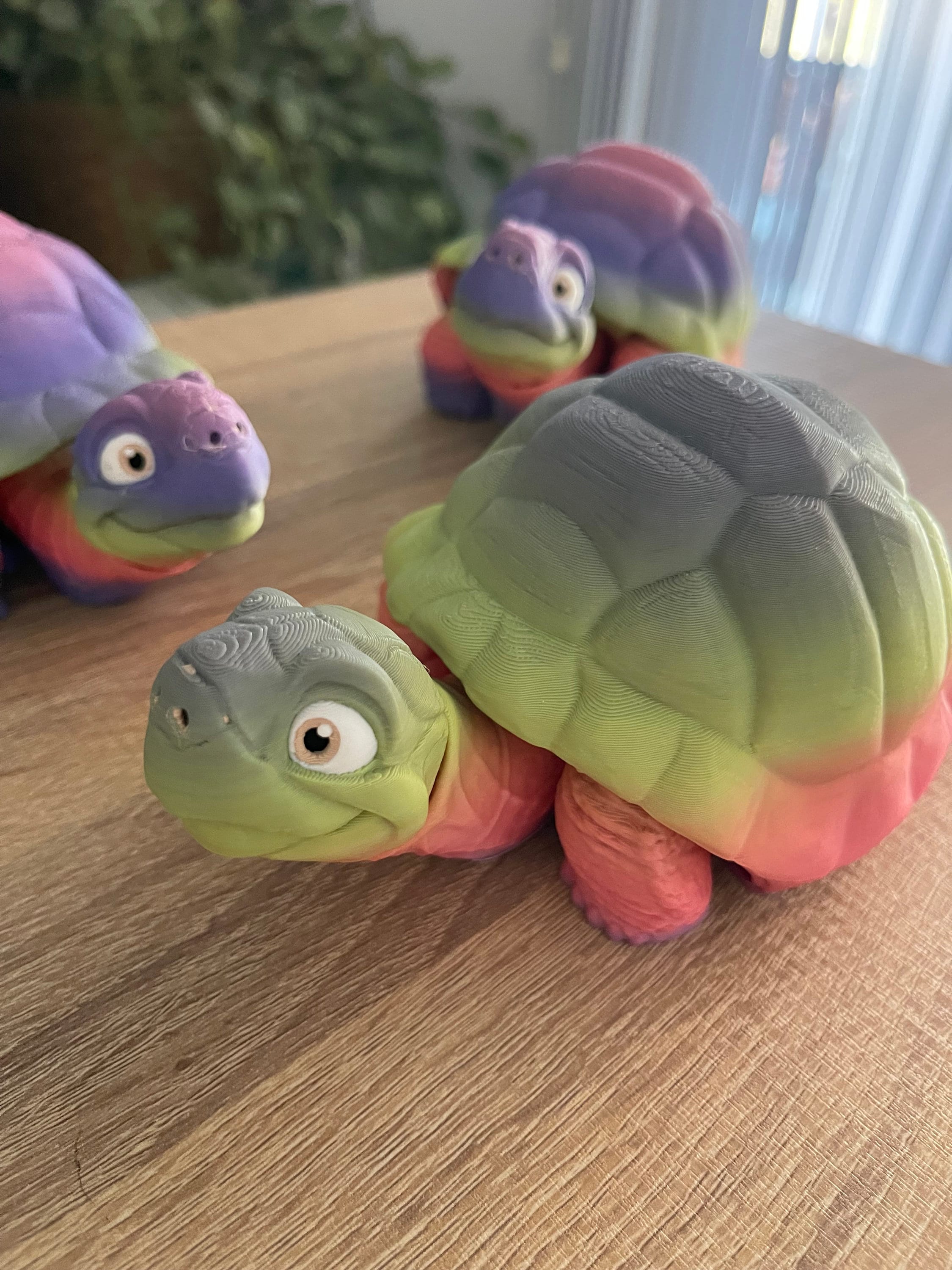 Tortoise Turtle Rainbow Filament Flexy Matmire Makes Large Size 7inch X ...