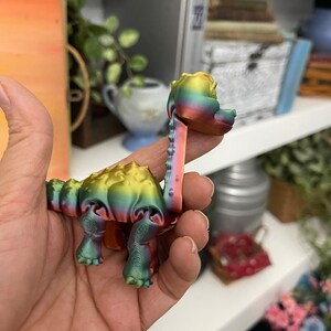 3D Printed Cute Flexy Brachiosarus Dinosaurs Dinosaur USA Made, PLA ...