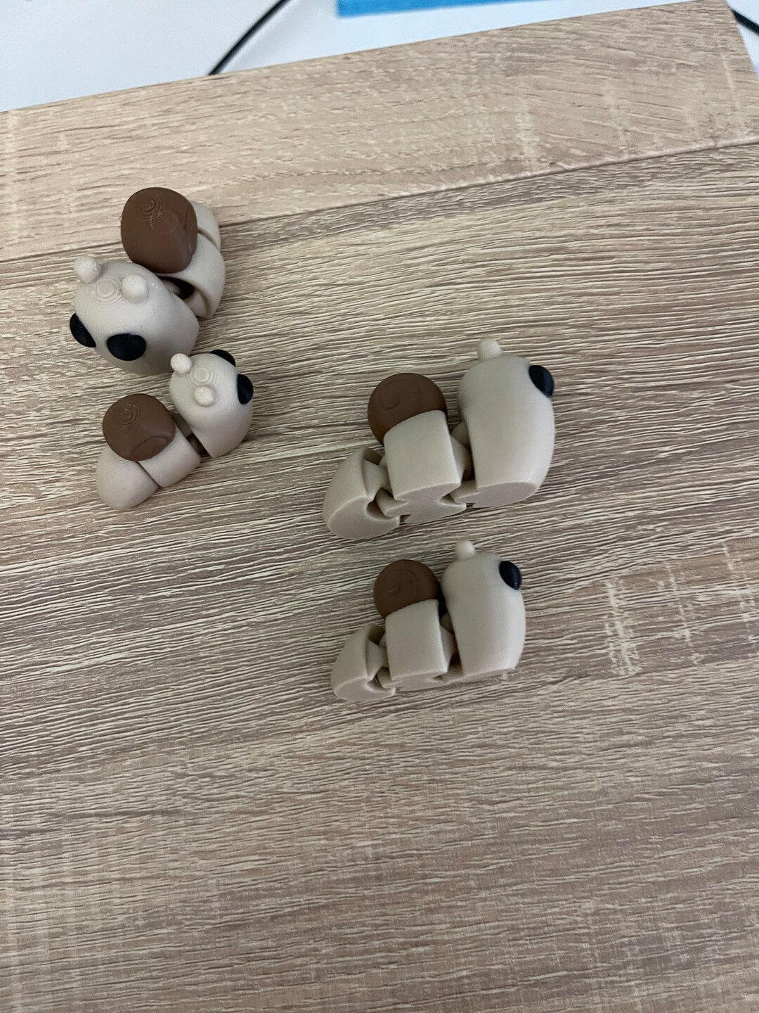 3d Printed Baby and or Mama Snail Fidgets, Articulated Stress Flexi ...