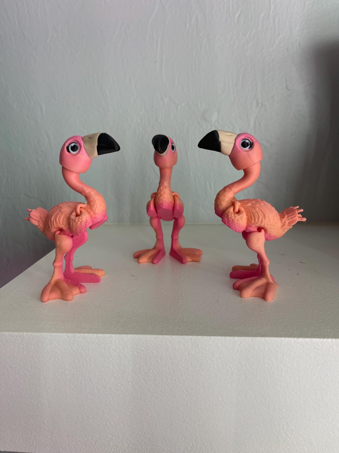 3D Printed Mini Flamingo USA Made, PLA Figurine Statue - Etsy