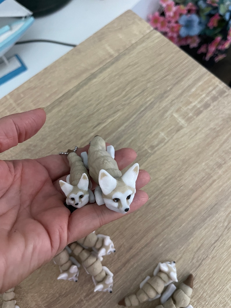 3D Printed Fennec Fox Keychain - Etsy
