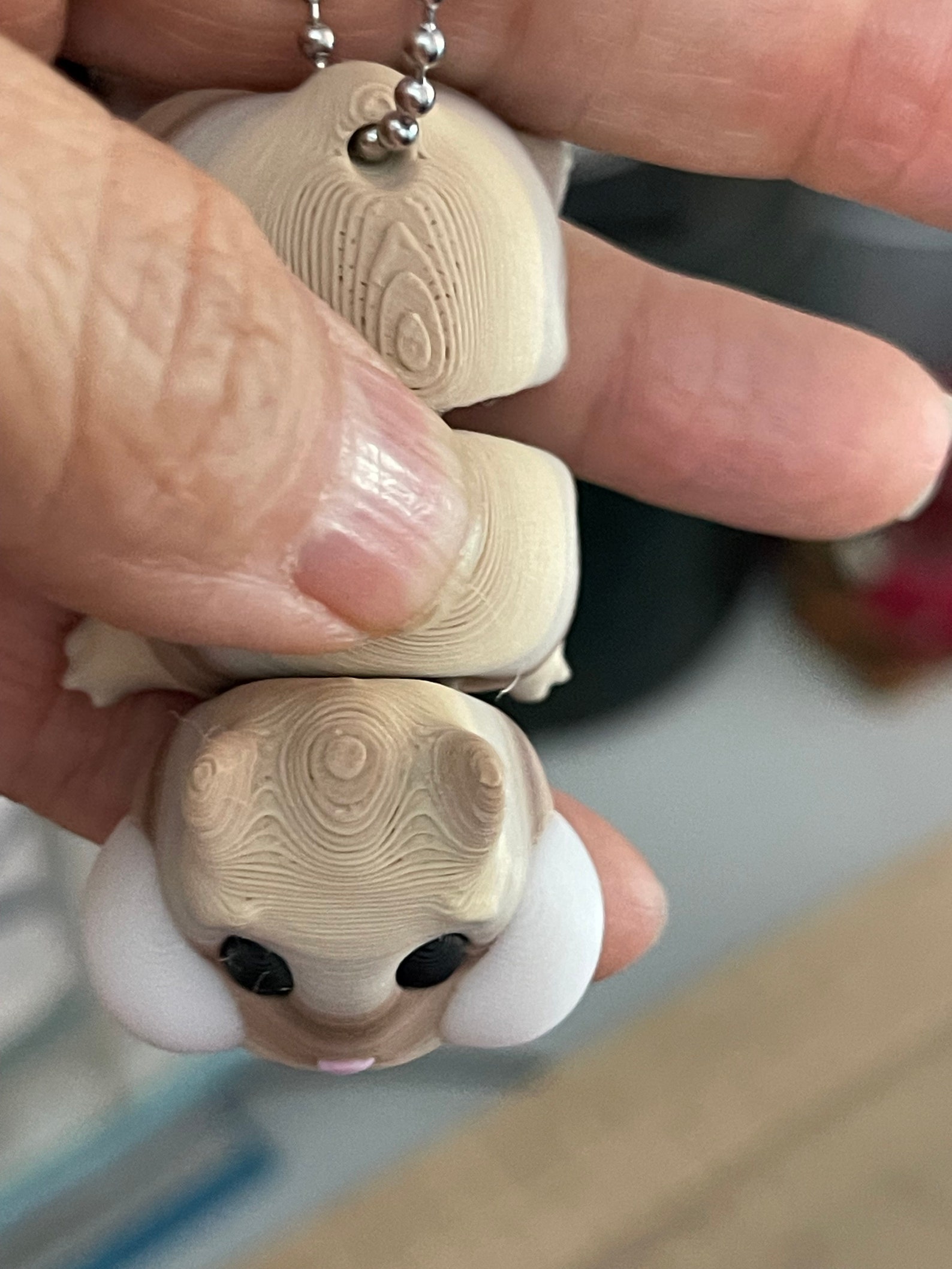 3D Printed Chubby Cheek Hamster Articulated Flexi Flexy Desk Pet Figure ...