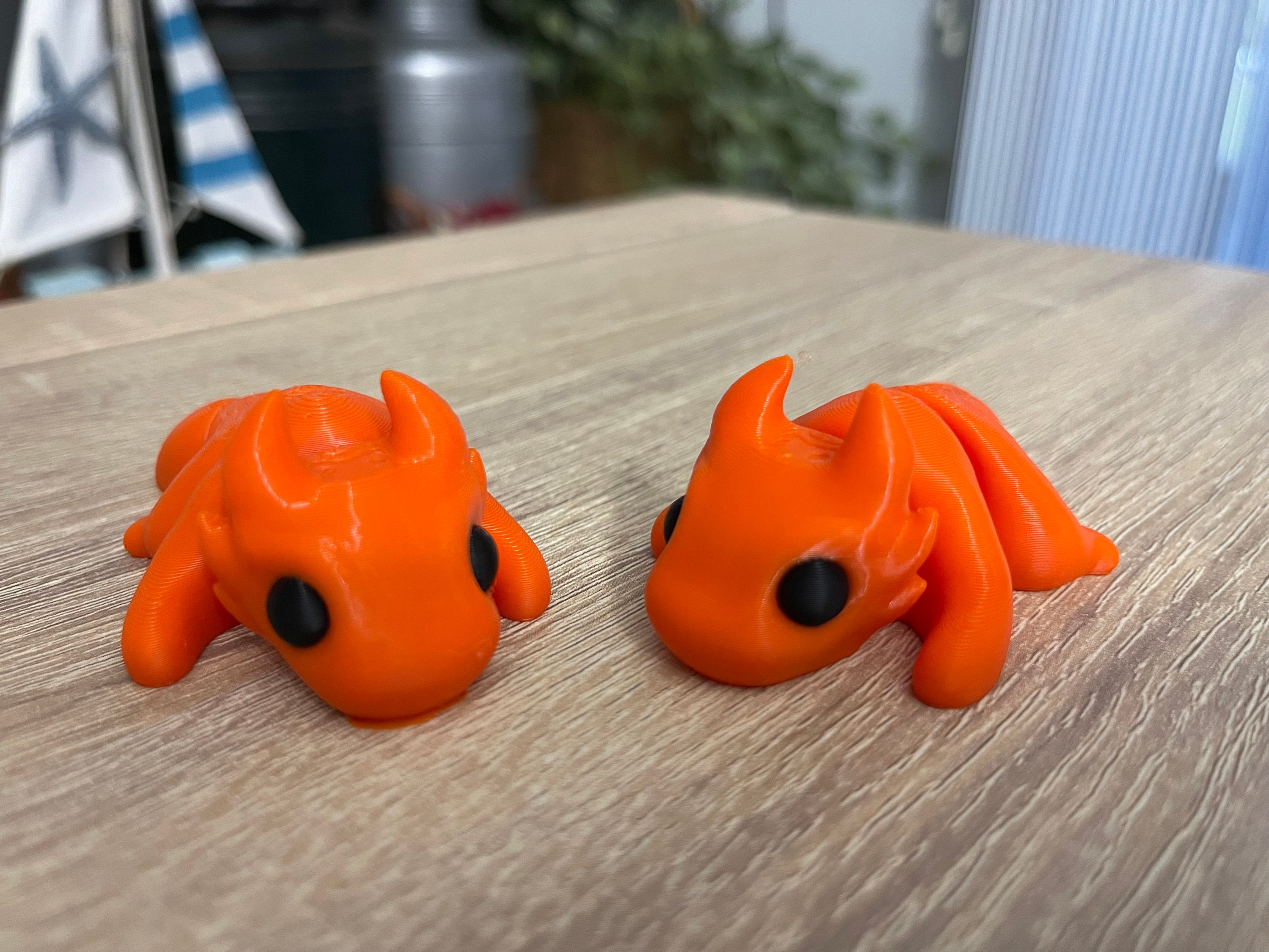 3D Printed Zou Dragon Articulated Fidget Figure USA Made, PLA, Animal ...