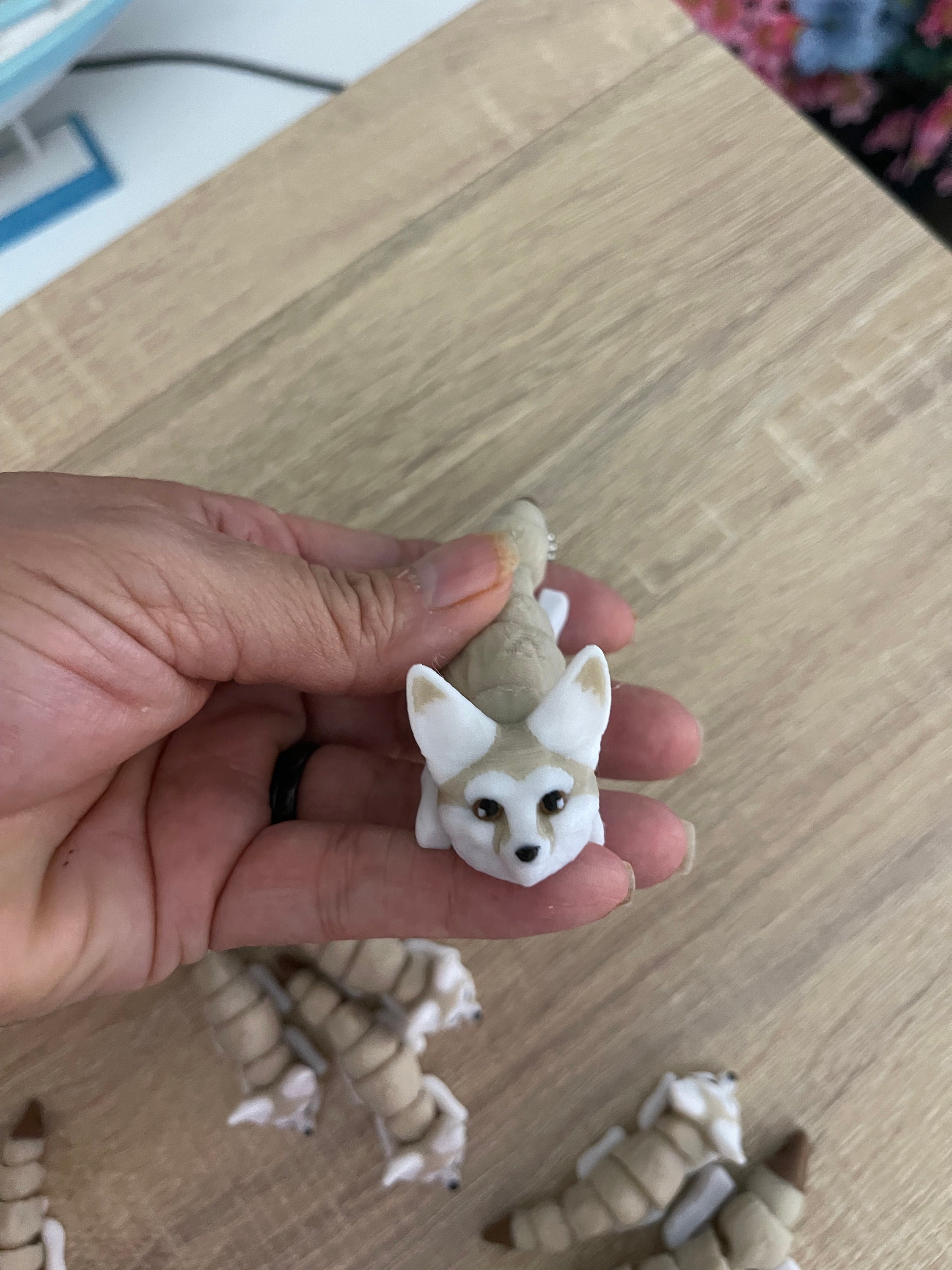 3D Printed Fennec Fox Keychain - Etsy