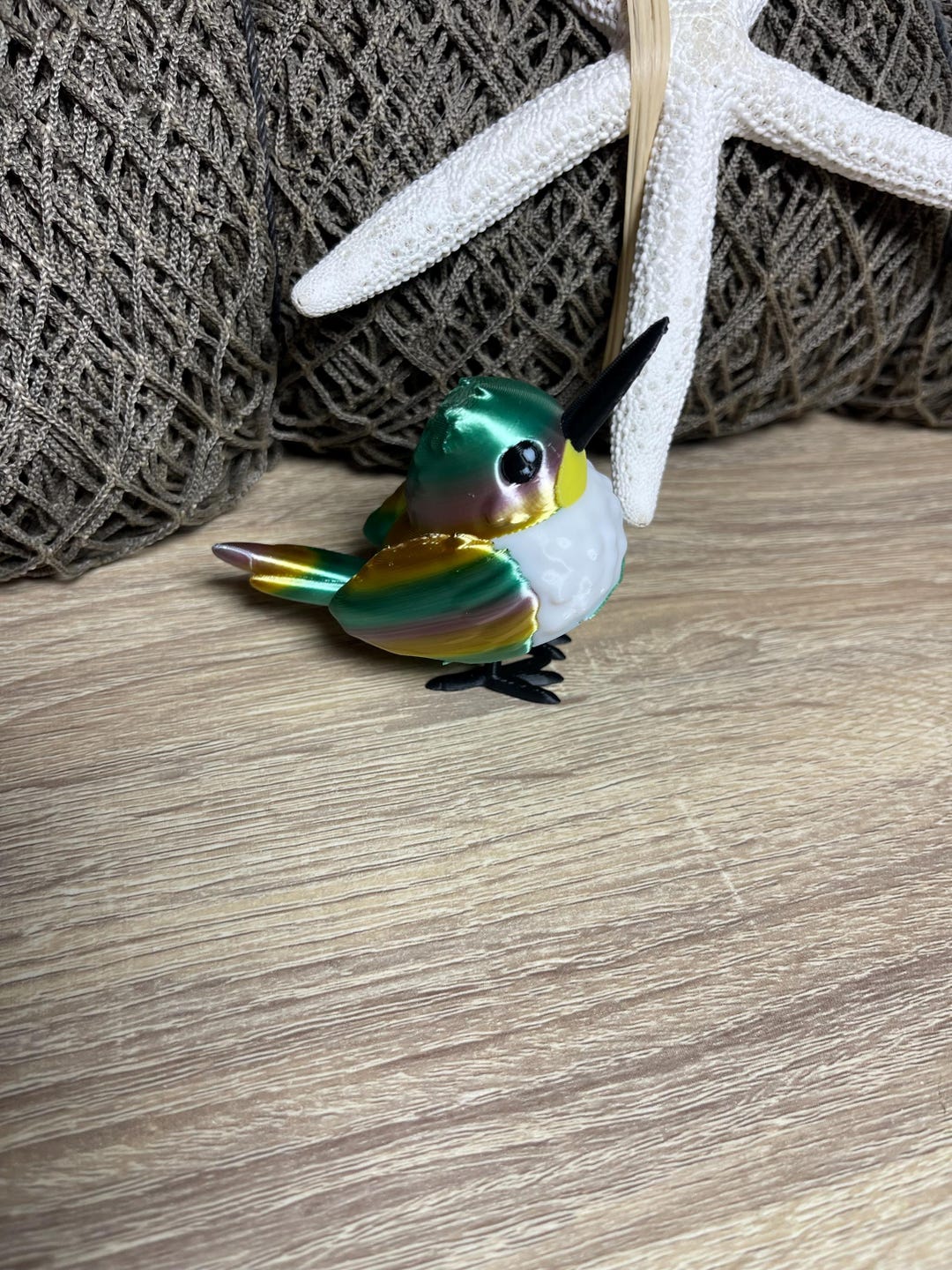 3D Printed Hummingbird With Articulated Feet USA Made, PLA Figurine ...