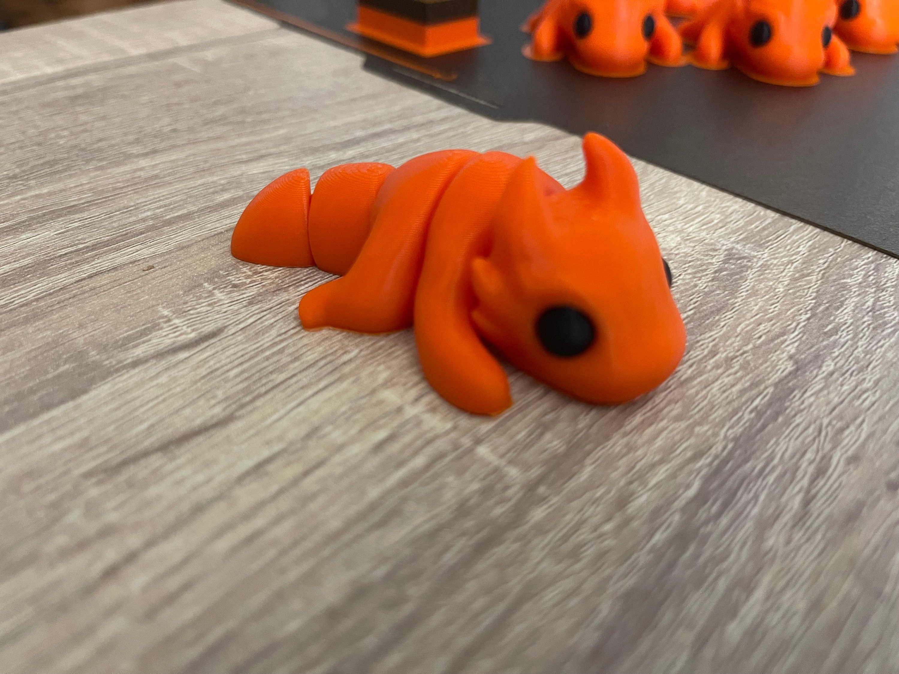 3D Printed Zou Dragon Articulated Fidget Figure USA Made, PLA, Animal ...