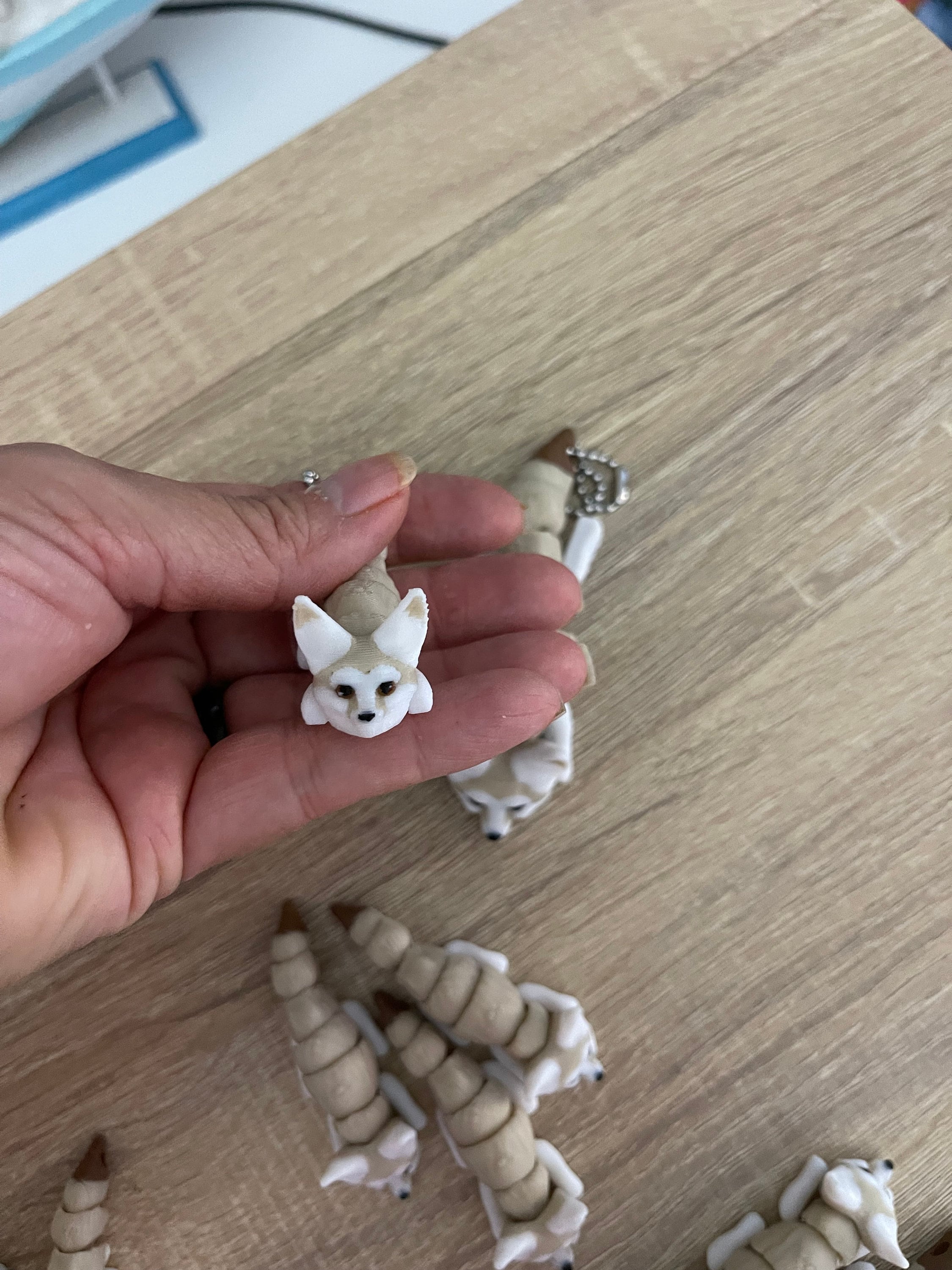 3D Printed Fennec Fox Keychain - Etsy