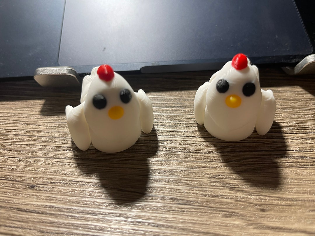 3d Printed Mini Sized Chicken Fidget, Articulated Stress Flexi Figure ...