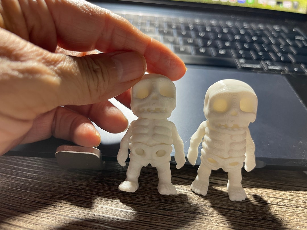 3D Printed Mini Sized Skeleton Flexi Articulated Fidget Figure 2.5 Inch ...