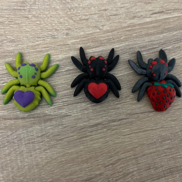3d Printed Strawberry Spider - Etsy 3d Printed Strawberry Spider - Etsy