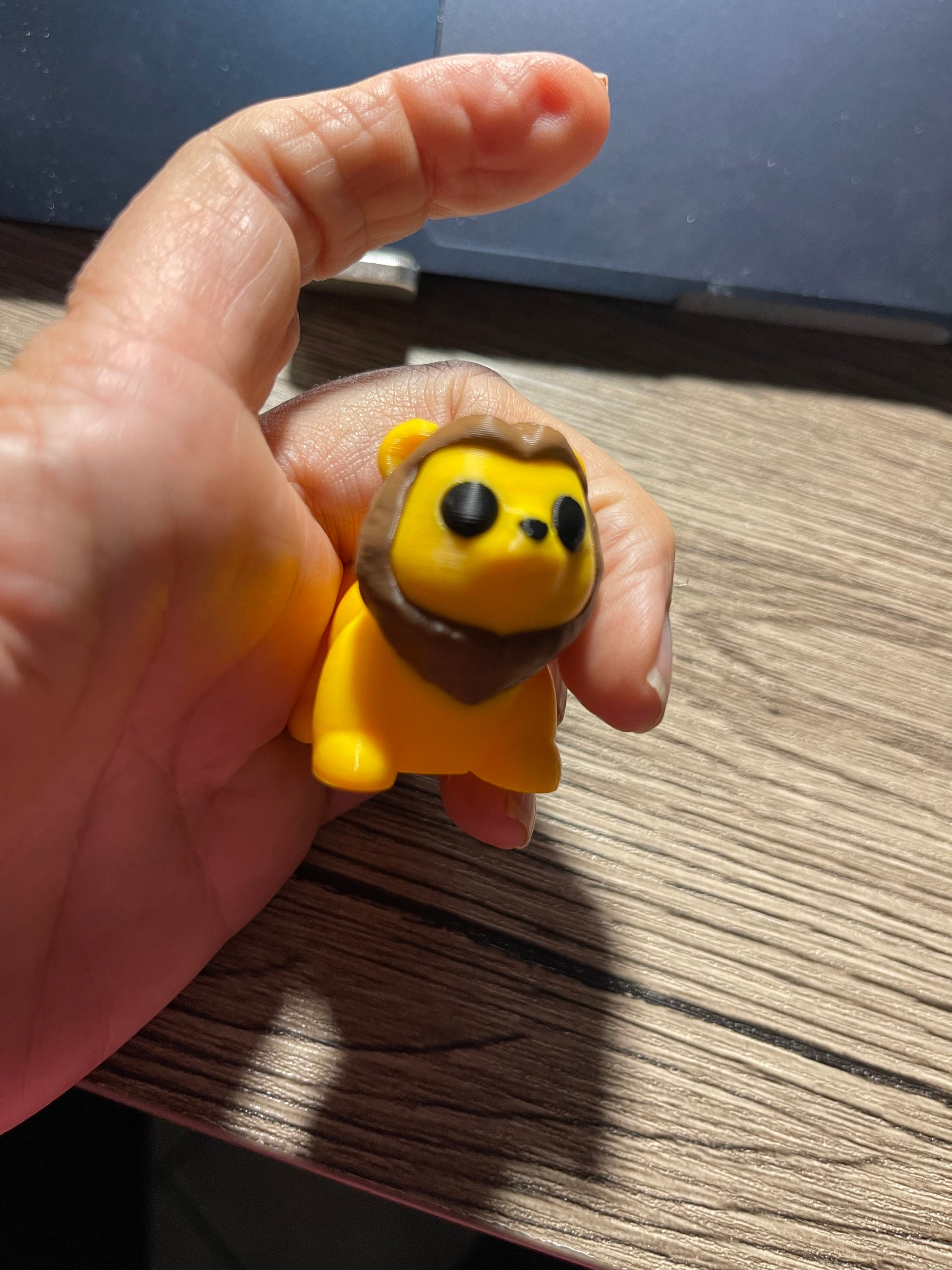 3d Printed Mini Sized Lion Fidget, Articulated Stress Flexi Figure ...