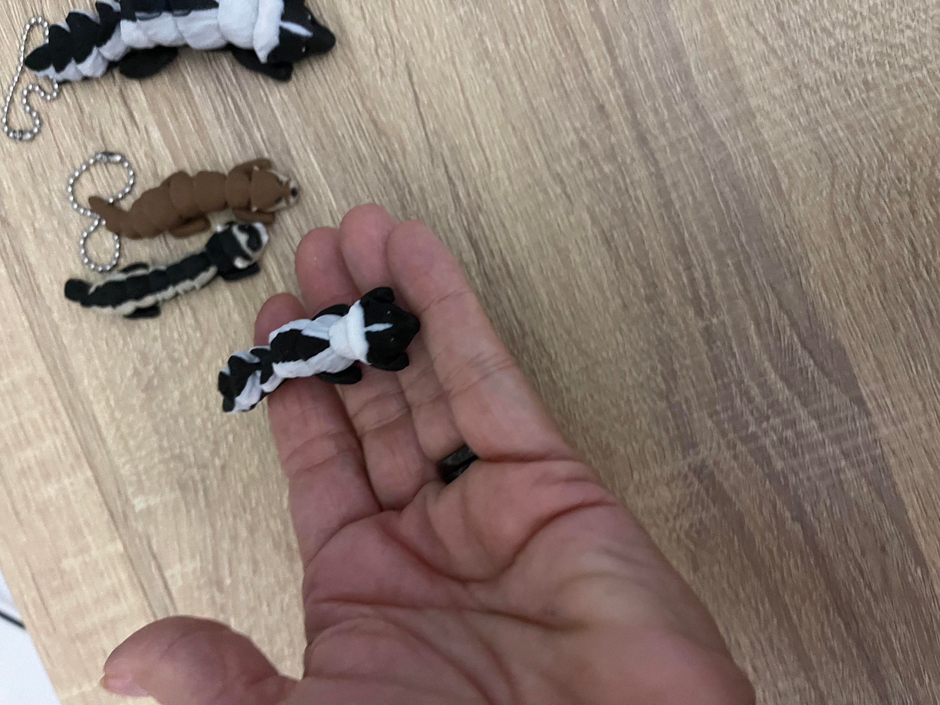 3D Printed Skunk, Ferret, or Otter in Momma or Baby Version Keychain ...